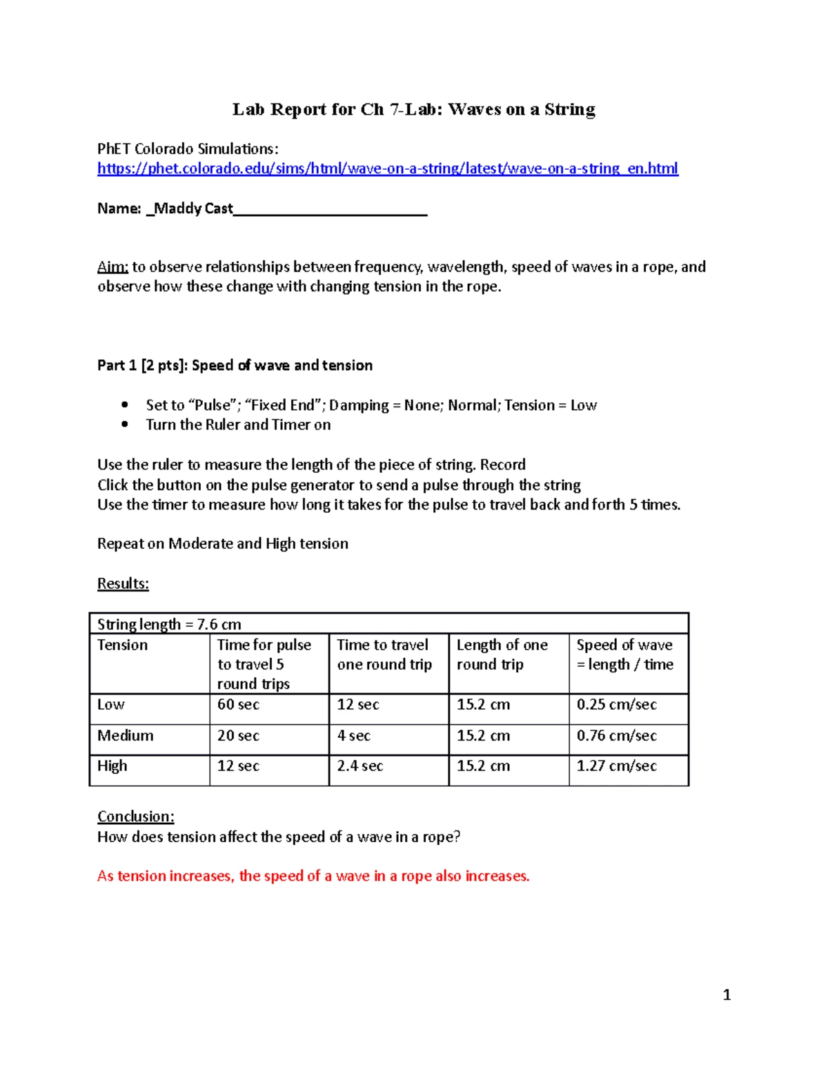 Ch4-Lab-Energy Skatepark Basics - Lab Report for Ch 4-Lab: Energy Skate Park-Basics PhET ...