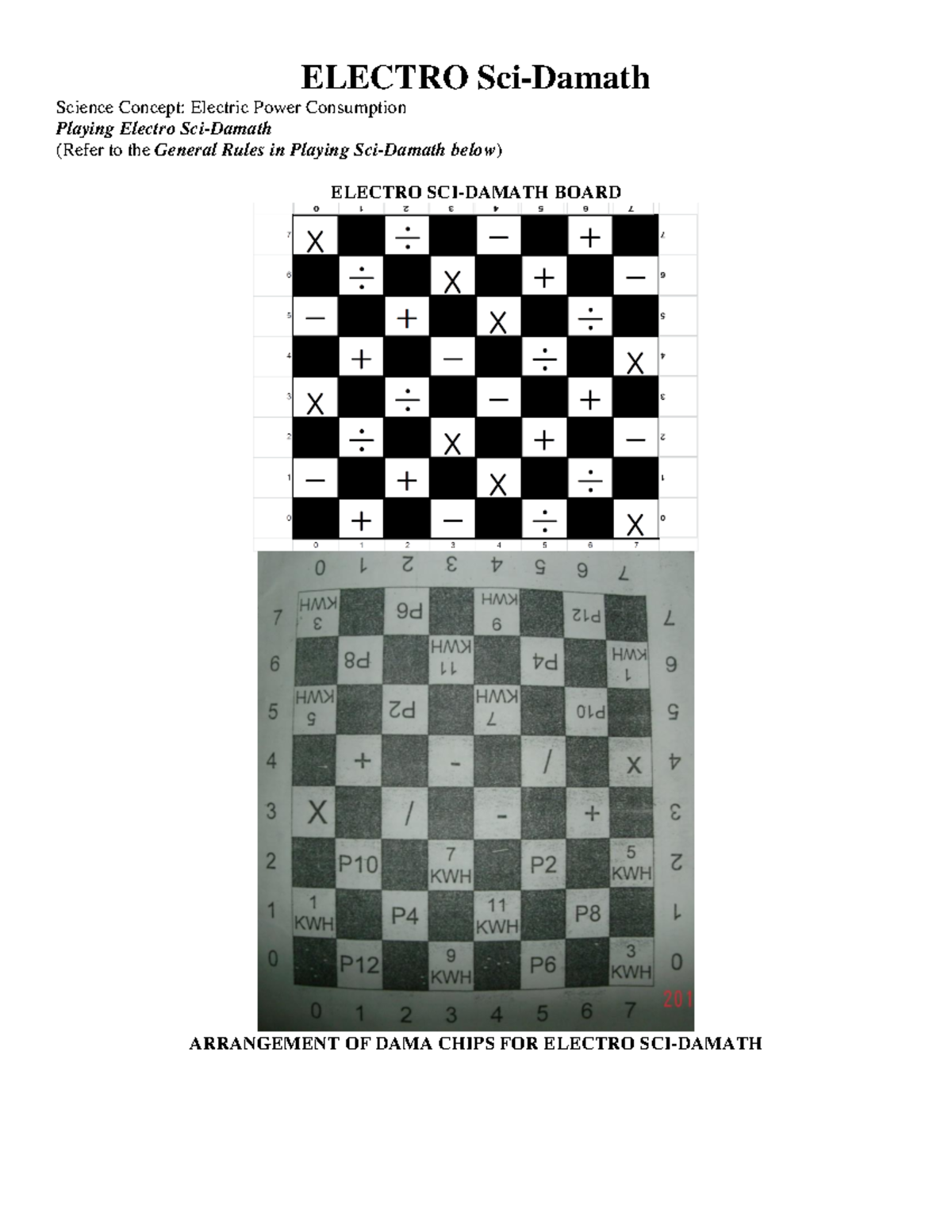 Electro SCI-Damath General Rules for Playing the Game - Studocu