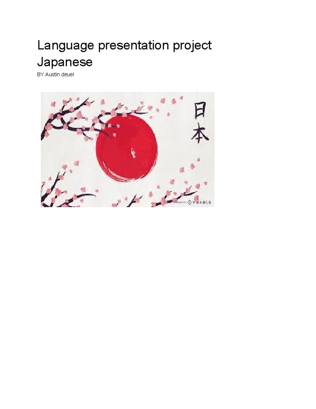 Language presentation project: An overview of the Japanese language ...