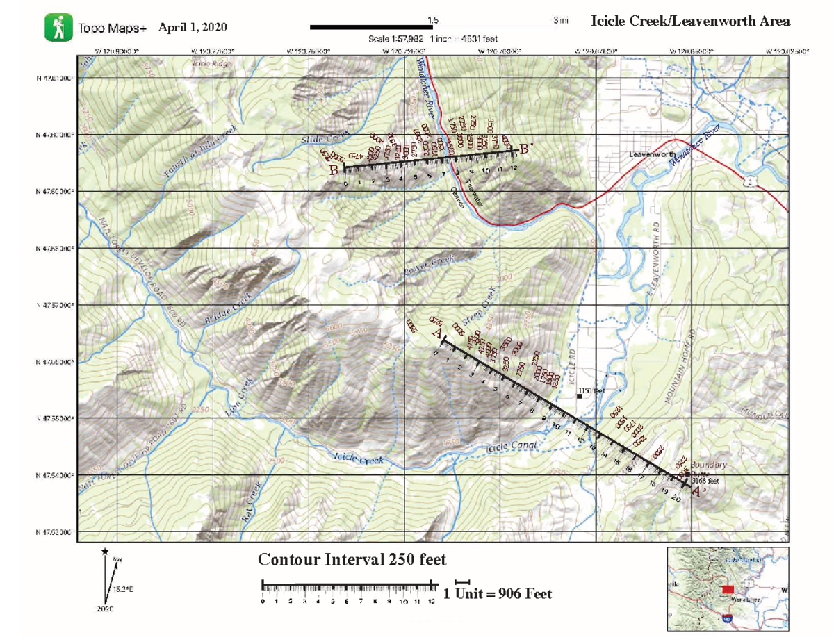 Icicle Topo Map Final Exam - Detailed Elevation Data - Studocu