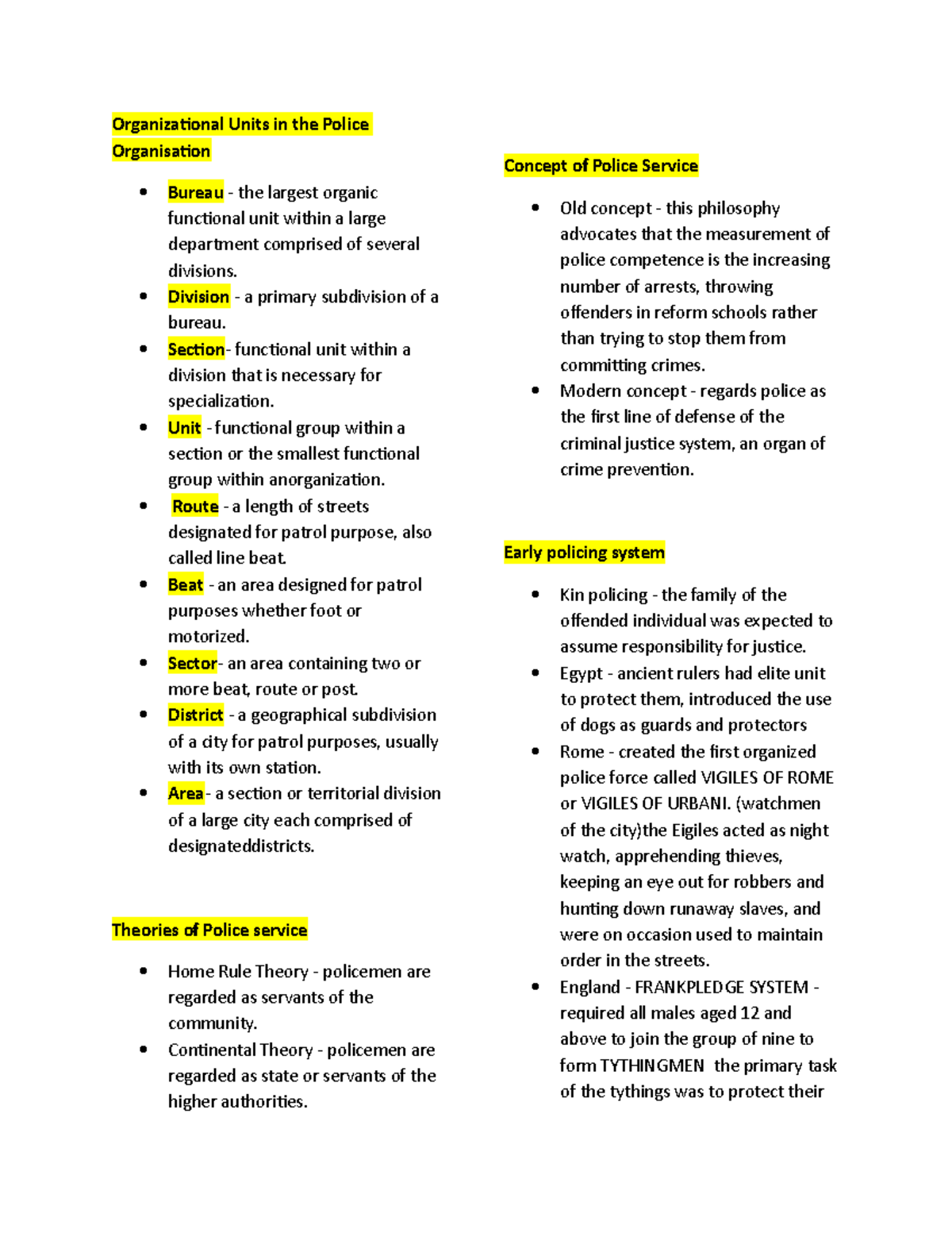 Organizational Structure and Functions in Police Patrol Operations ...