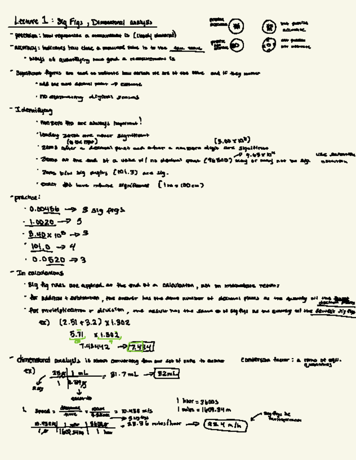 Lecture Notes on Sig Figs, Atoms & Quantum Mechanics (Chem 101) - Studocu