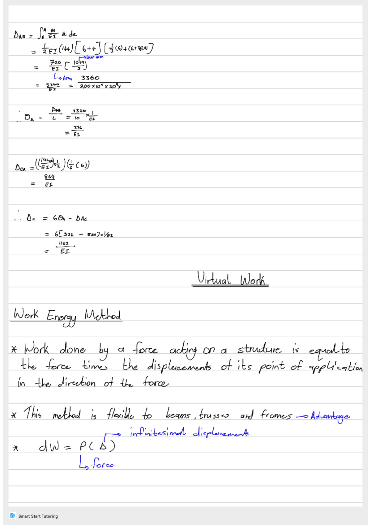 Virtual Work and Energy Method in Structural Analysis (DAB 202614 ...