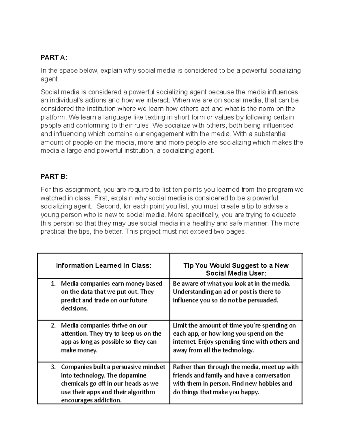 Sociology & Social Media Assignment: Understanding Social Dynamics ...