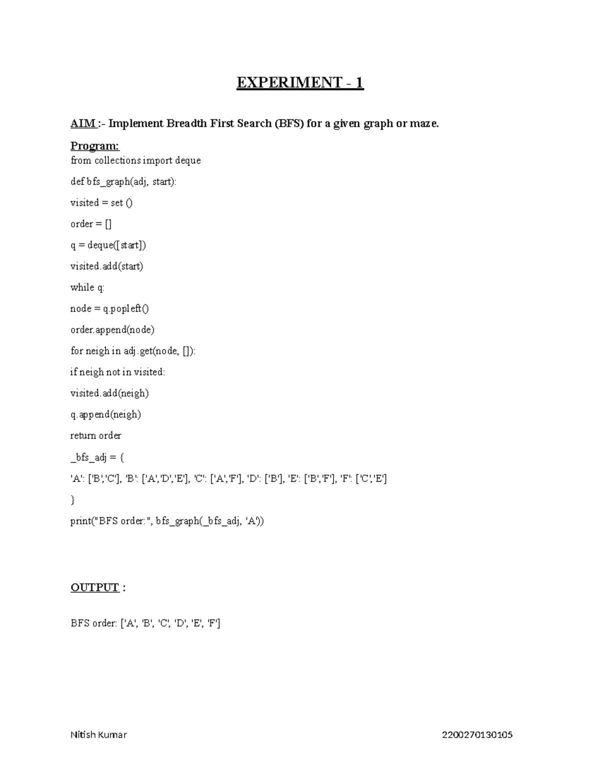 CS101: Algorithms - BFS, DFS, A*, Hill Climbing & Minimax Experiments ...