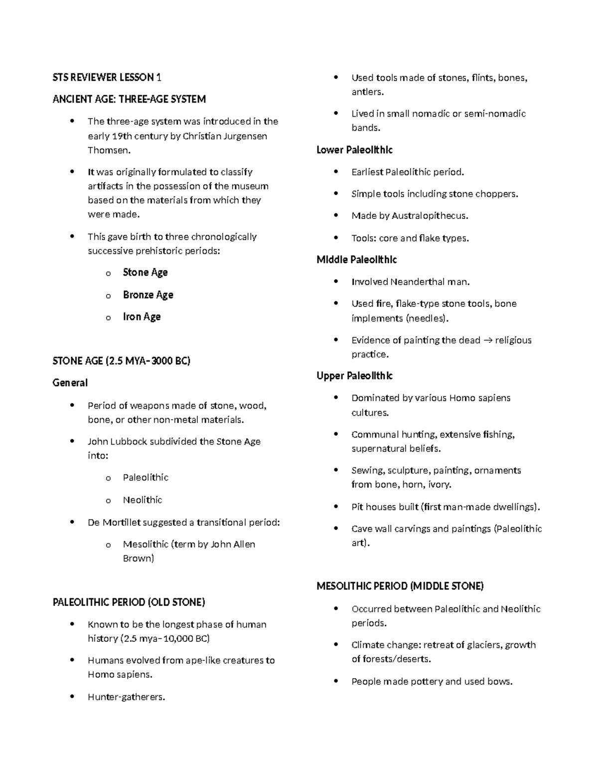STS REVIEWER: Science and Technology in the Philippines - Studocu