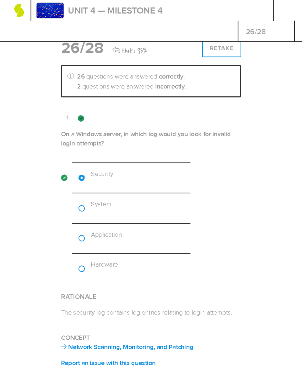 UNIT 4 - MILESTONE 4: Network Security Concepts Overview - Studocu