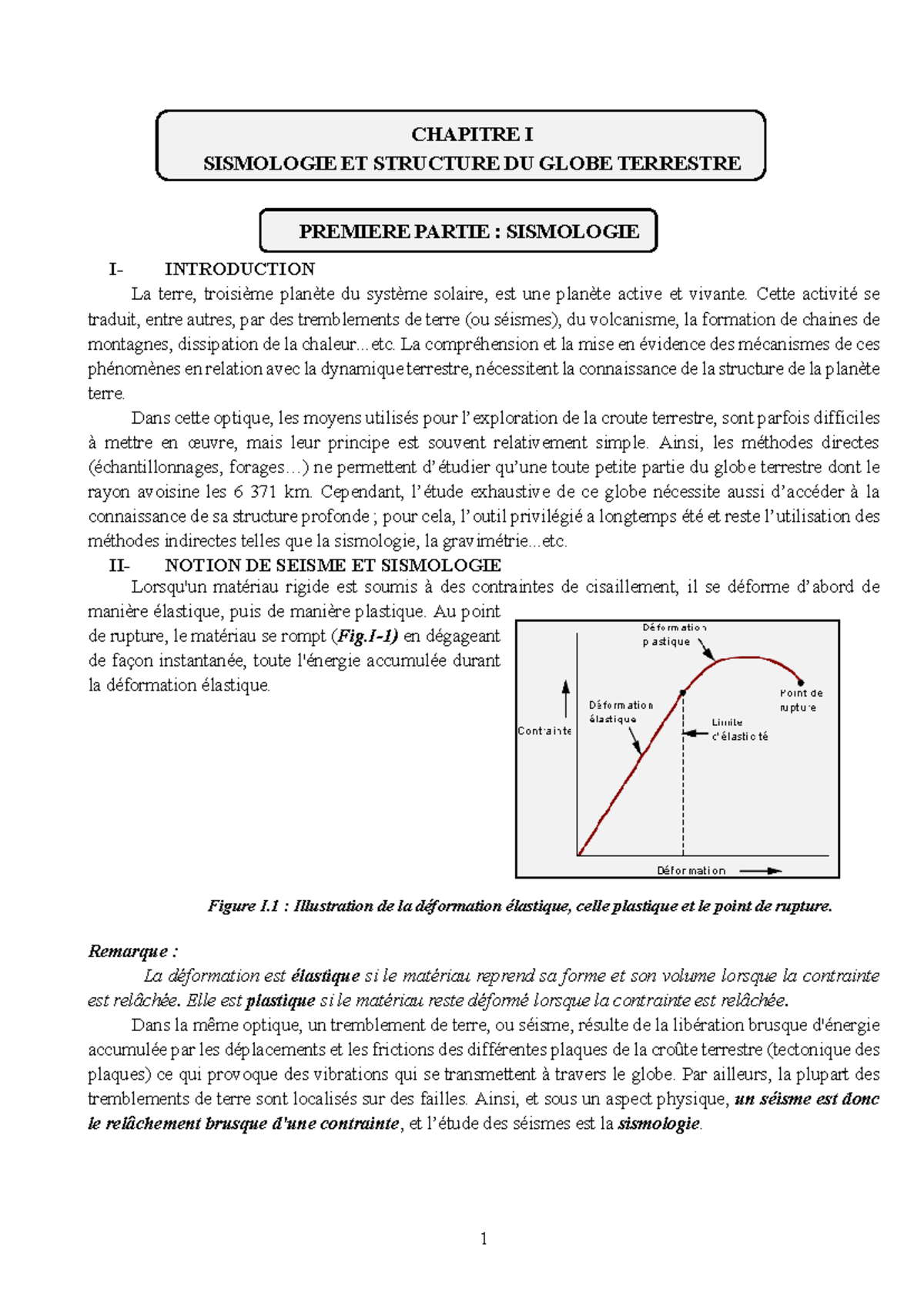 Cours de Géodynamique Intérieure (BCG-S2-25-26 NV) : Sismologie et ...