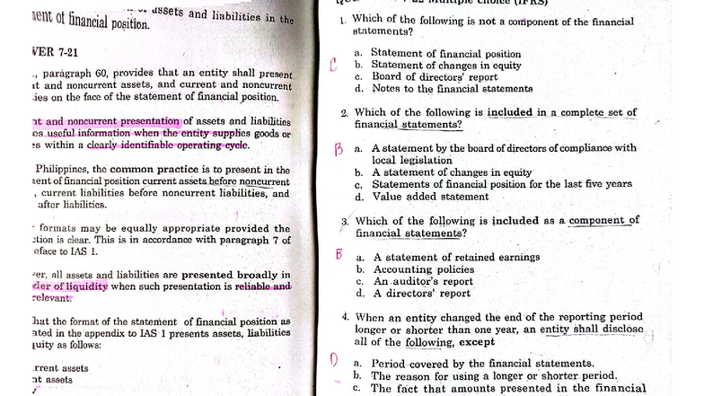 TOA-2013 Statement of Financial Position, Comprehensive Income & Notes ...