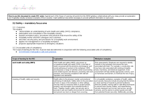 Hospitality - Food and Beverage Notes - HOSPITALITY HYGIENIC PRACTICES ...