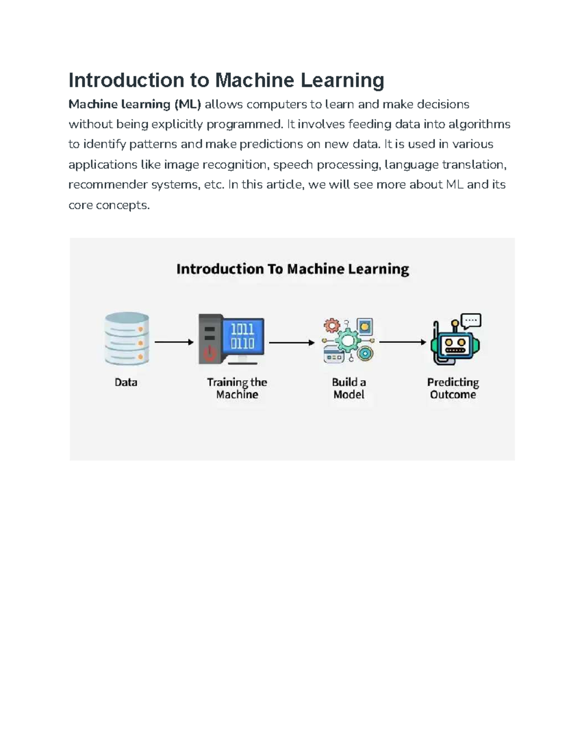 ML 101: Introduction to Machine Learning Concepts and Applications ...