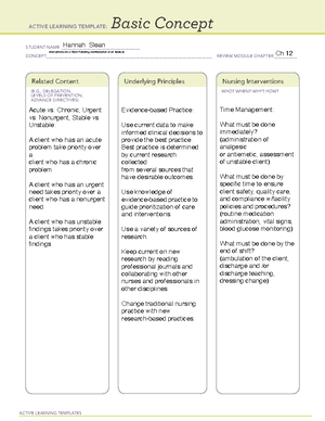 Creating a Plan of Care for a Child Who Has Wilms' Tumor - ACTIVE ...
