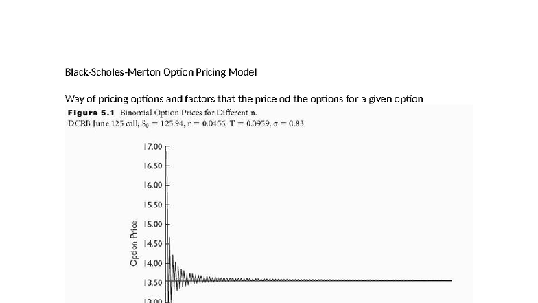 Option Pricing Models: Binomial & Black-Scholes Insights (Lecture 5 ...