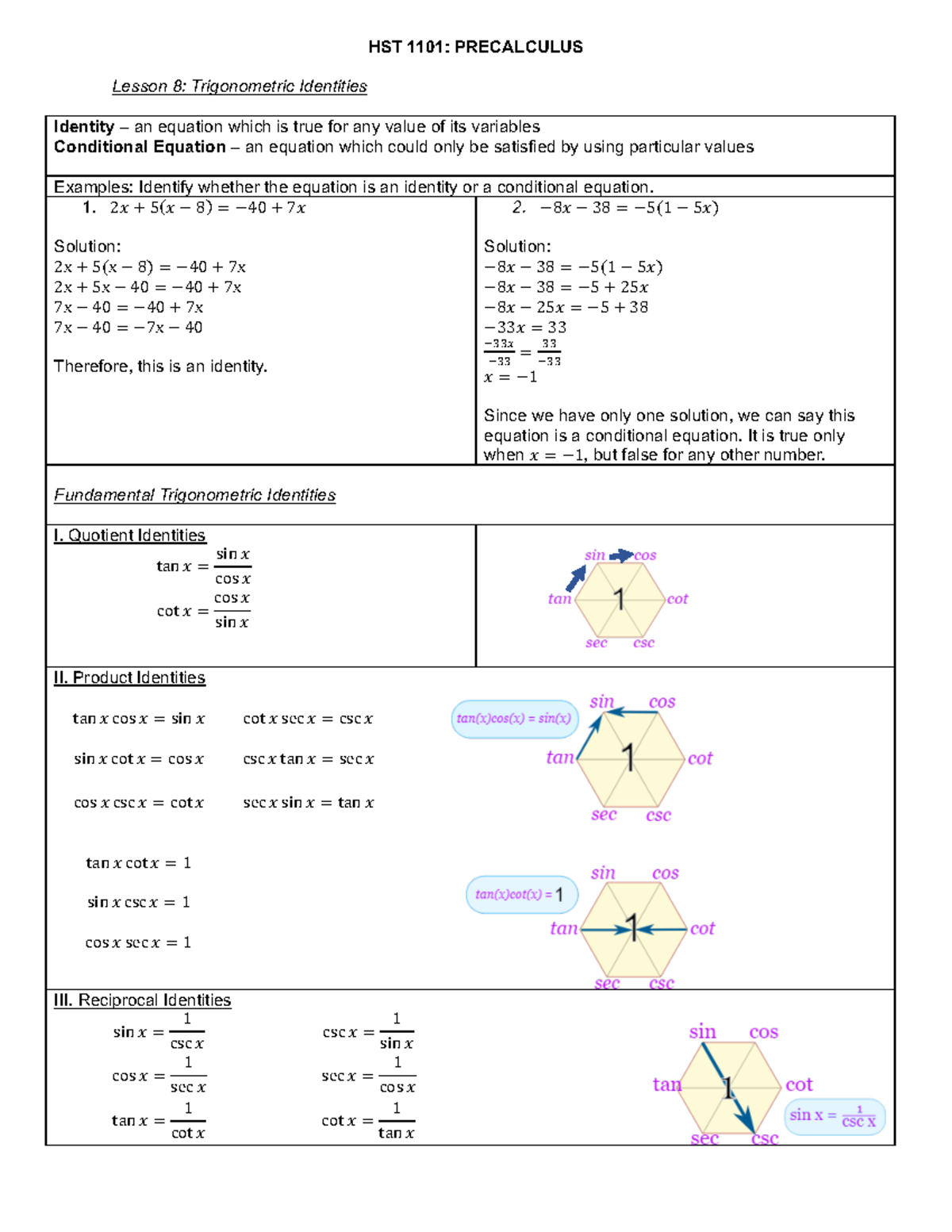 HST+1101 WLP+8 - bxjnsjd - HST 1101: PRECALCULUS Lesson 8 ...