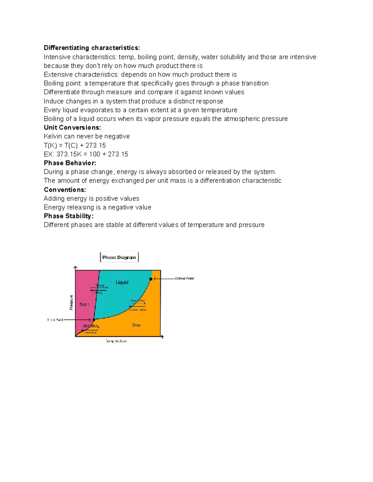Chem 4 - Lecture Notes: Intensive vs Extensive Properties and Phase ...