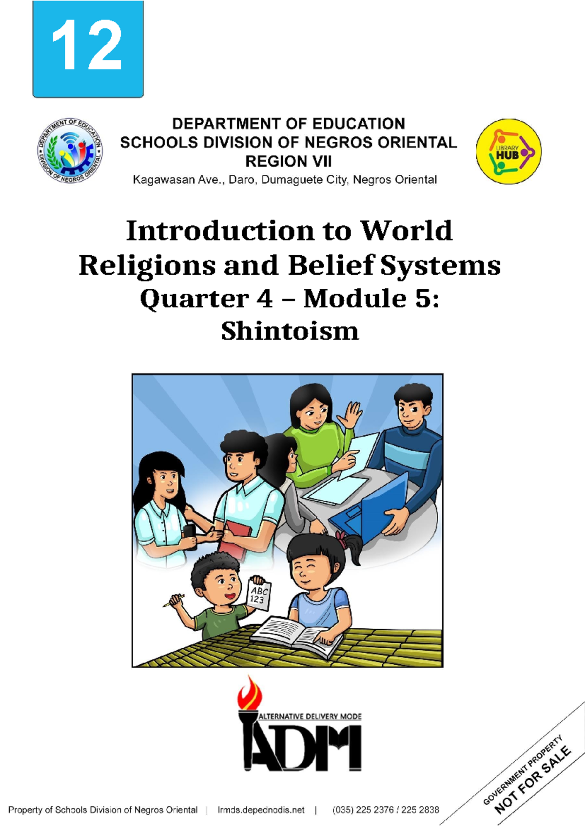 Grade 12 World Religions Q4 Module 5: Introduction to Shintoism - Studocu