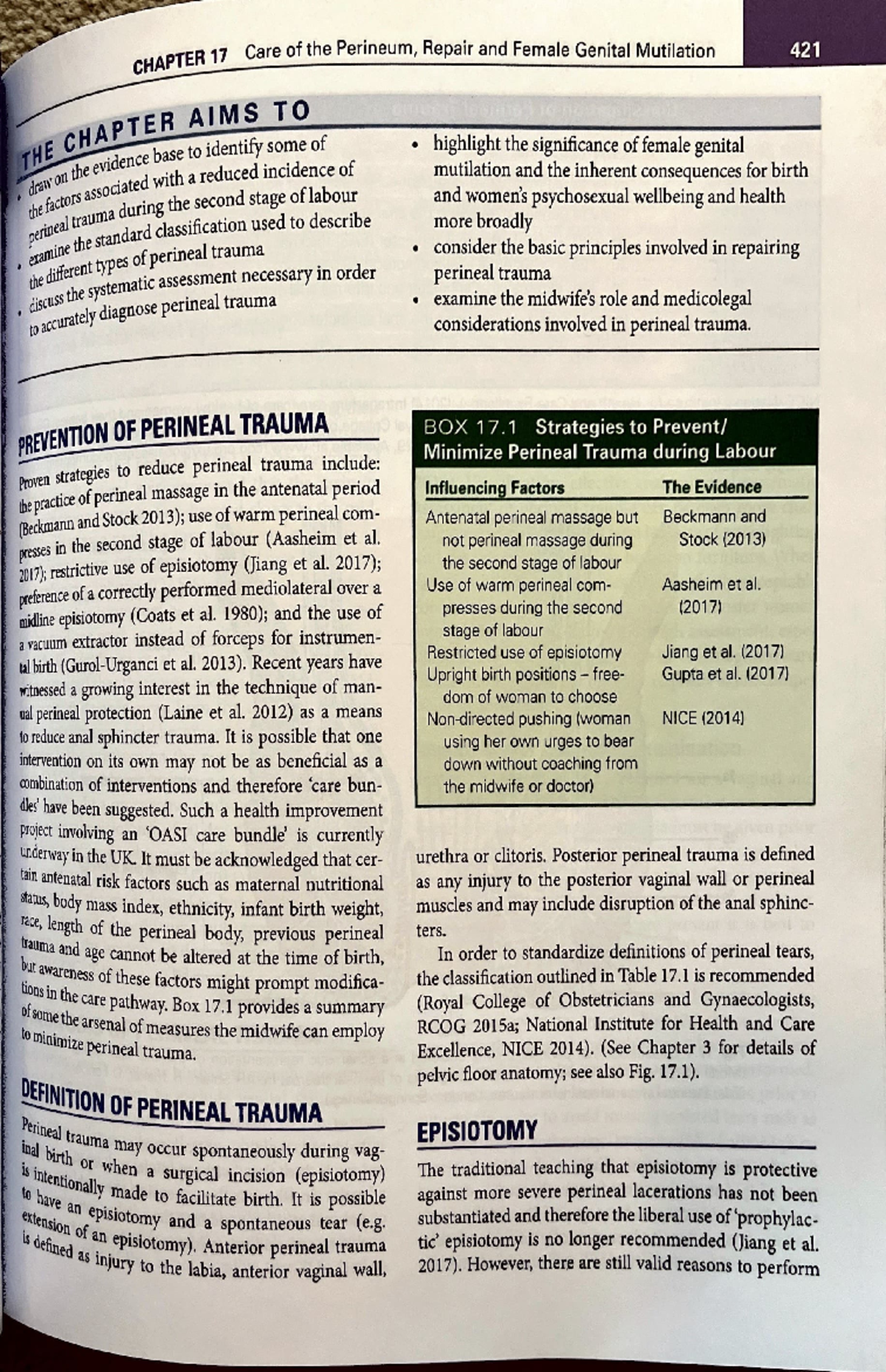 Perineal Trauma Care and Repair: Female Genital Mutilation Insights ...