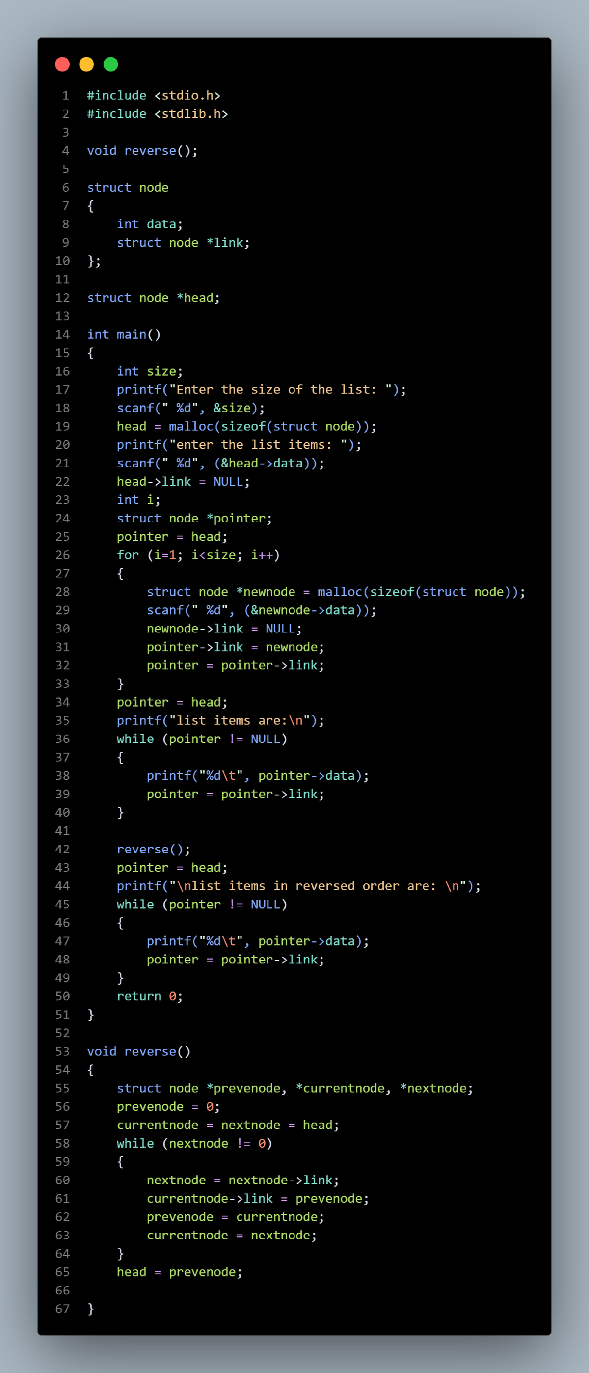 Dsprac 4 - C Struct Node Implementation and Reversal Logic - Studocu