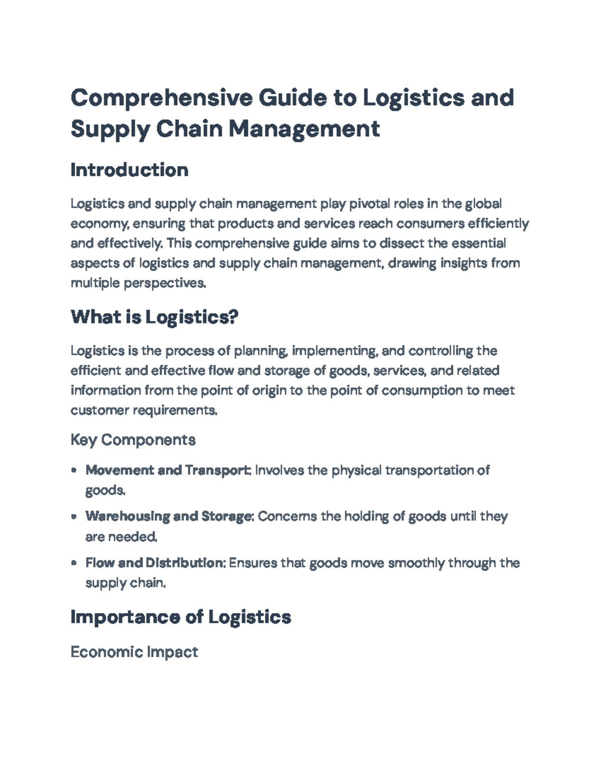 Comprehensive Guide to Logistics & Supply Chain Management (2023 ...