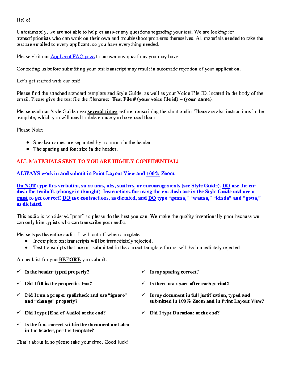 Letter and Instructions - Hello! Unfortunately, we are not able to help ...