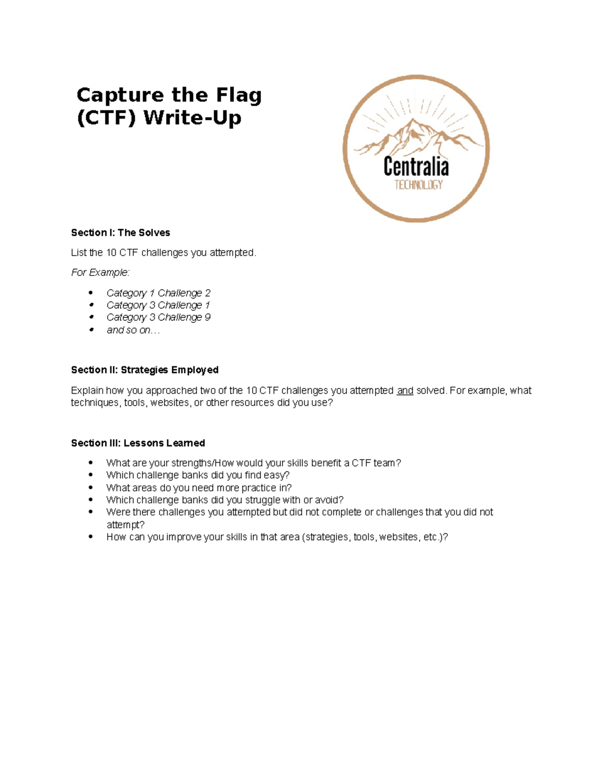 Ctf Write Up Challenges Strategies And Lessons Learned Capture The