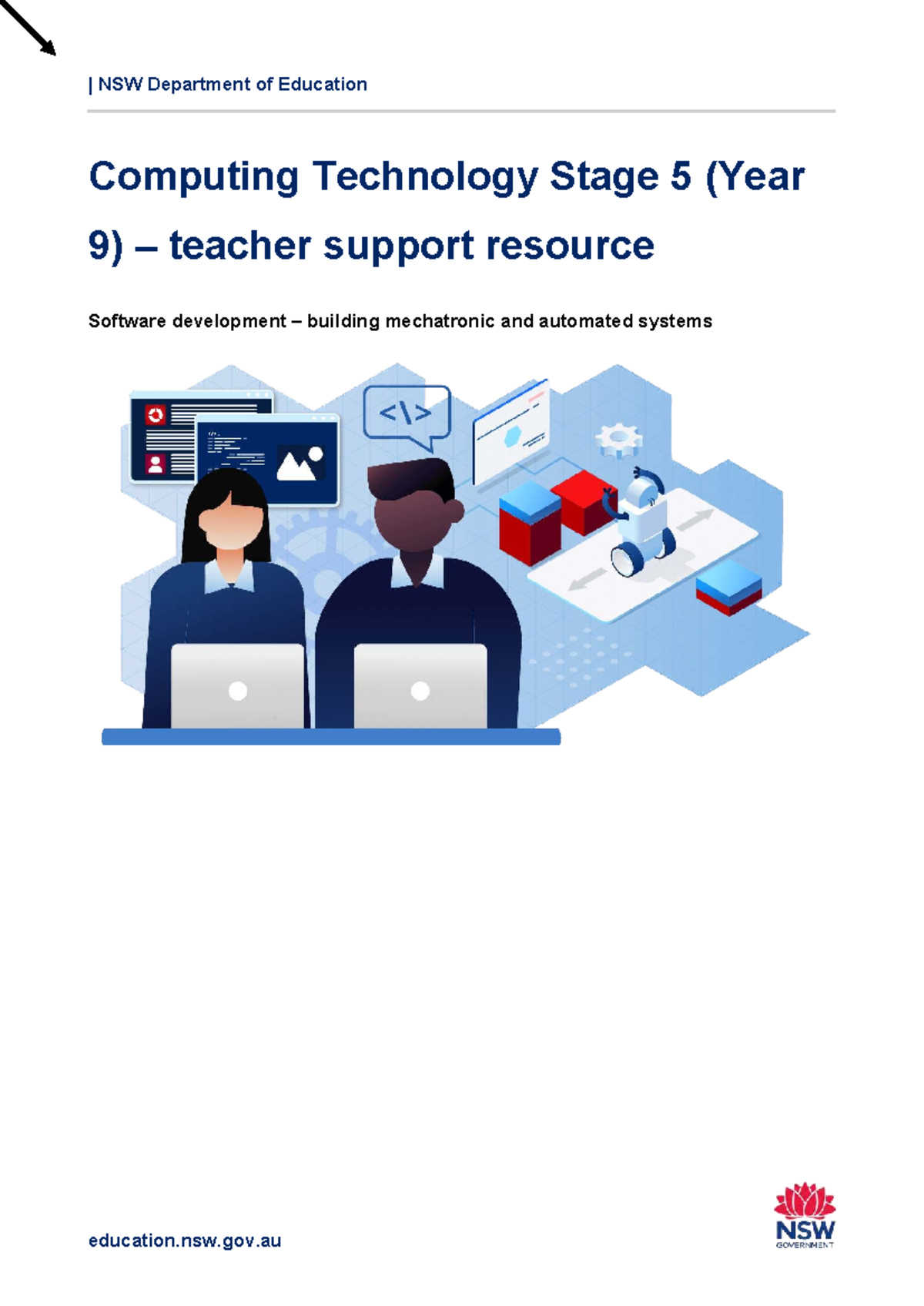 Computing Technology Stage 5 Teacher Resource: Mechatronic & Automated ...