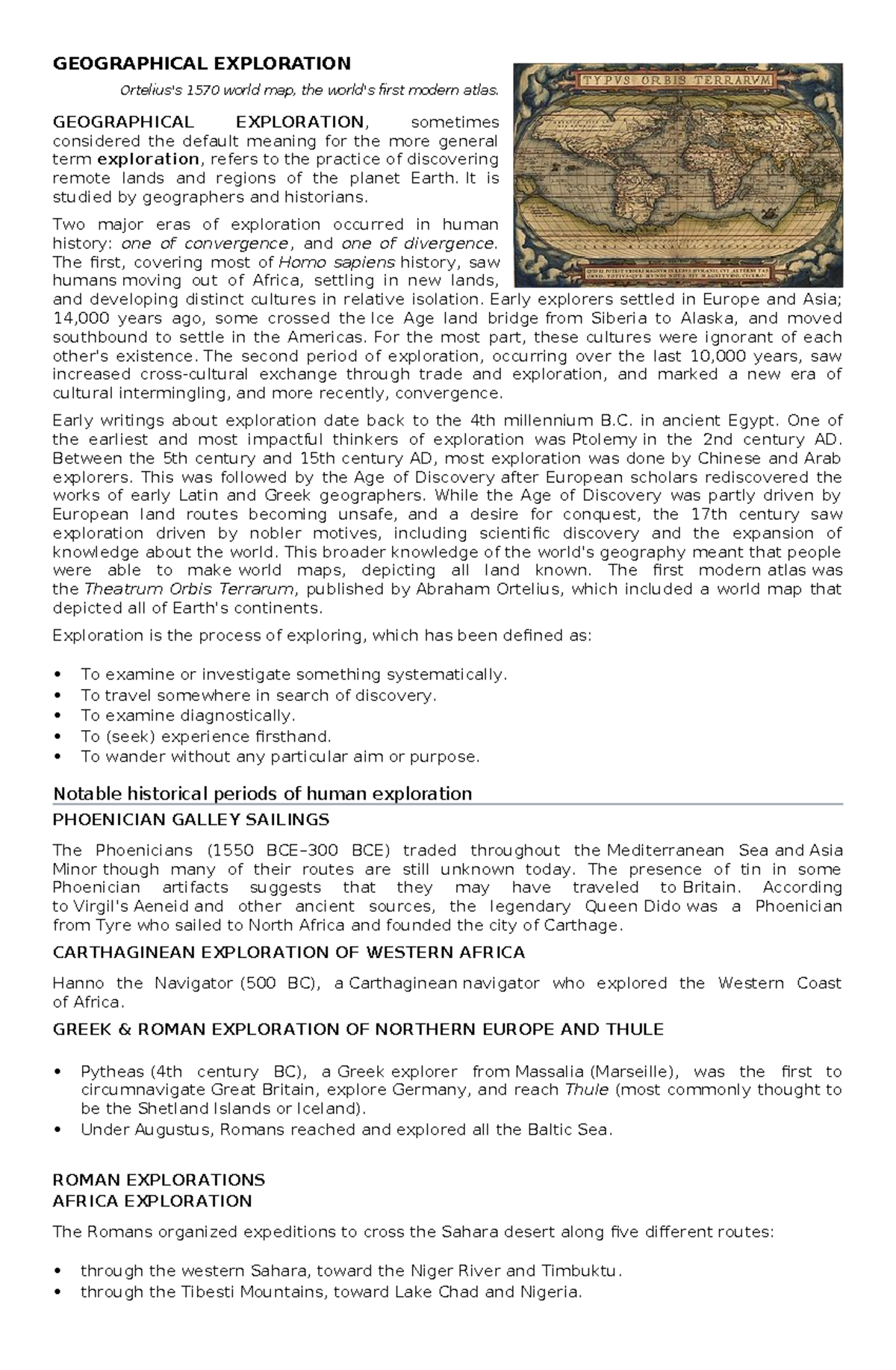 GEOG 101: Comprehensive Overview of Geographical Exploration - Studocu