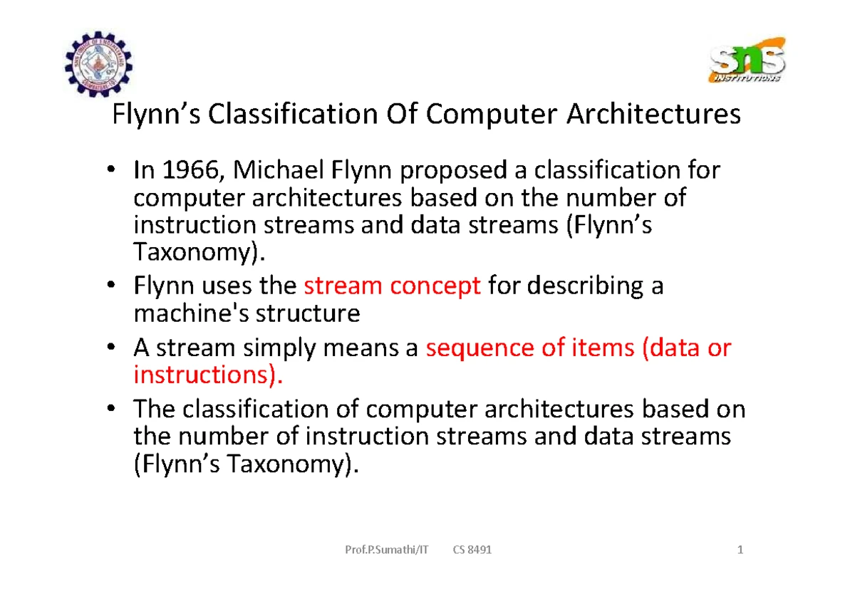 4 Performance Of A Computer Lecture Summary 1 Processor Clock 2