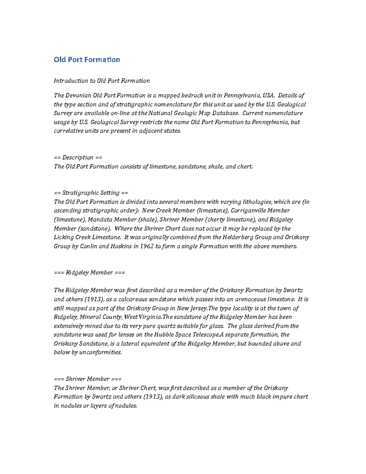 POLS157 Lab Old Port Formation - Old Port Formation Introduction to Old ...