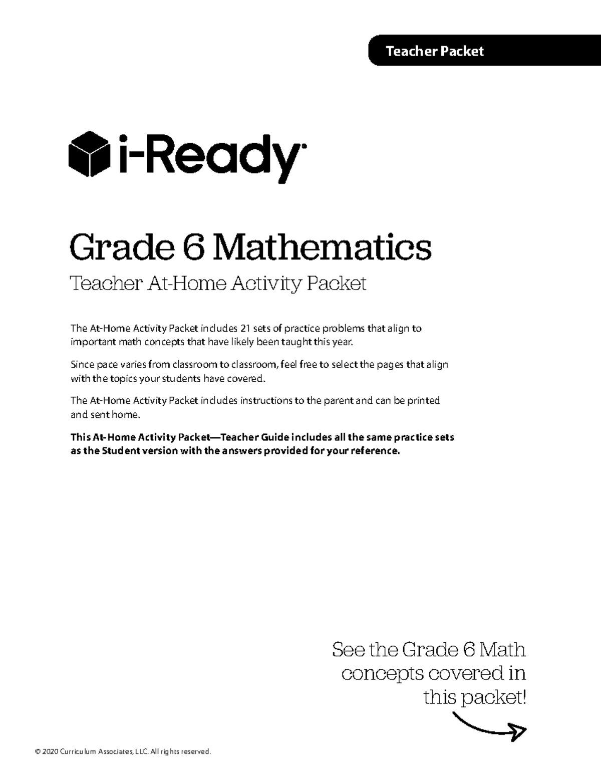 Grade 6 Math Teacher At-Home Activity Packet (2020 Edition) - Studocu