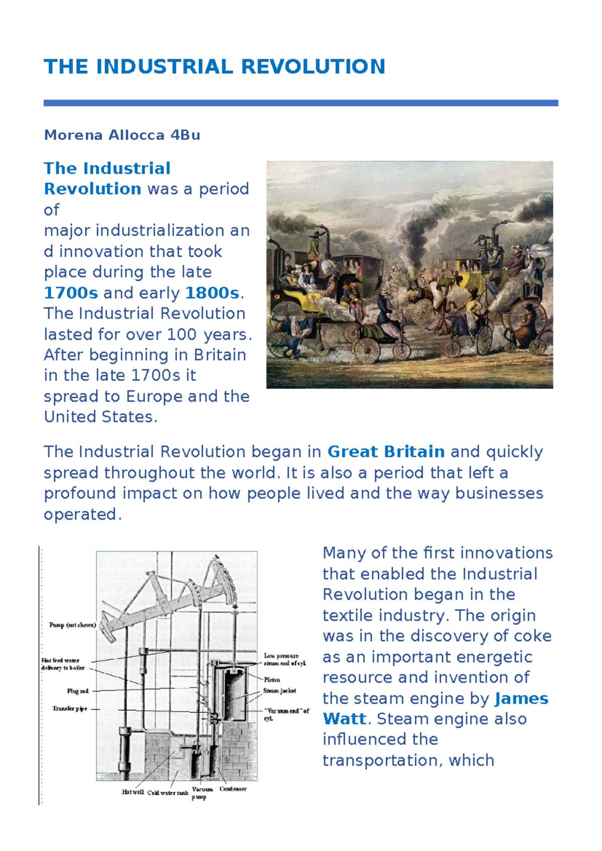 Industrial Revolution Overview - 4Bu - Studocu