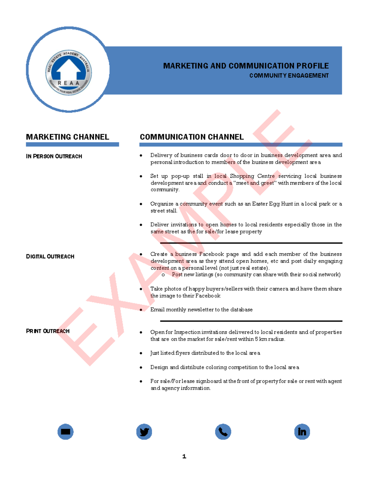 REAA - Cpprep 4004 - Community Engagement Profile Example v1 - 1 ...