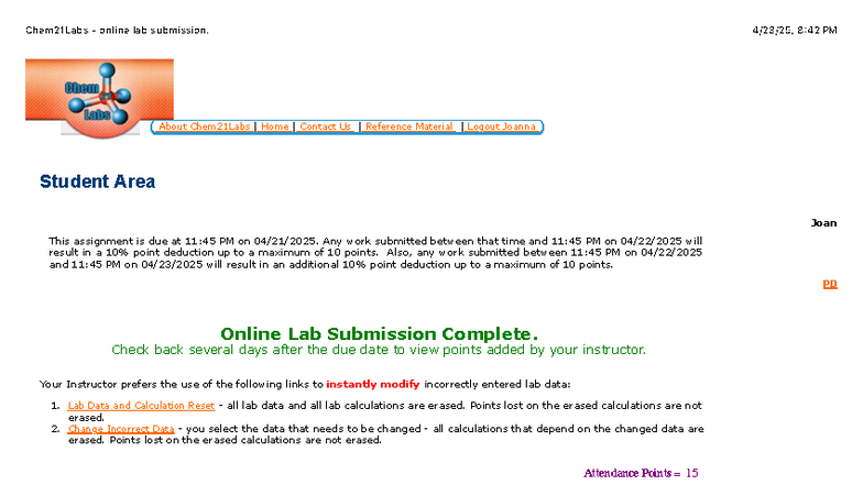 Chem21Labs - Online Lab Submission: Voltaic Cells Experiment - Studocu