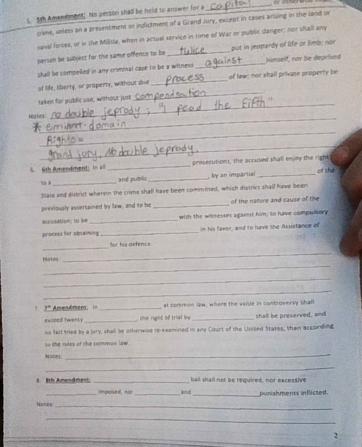 SCN 20260105 153921 - 6th & 8th Amendments Worksheet - Studocu