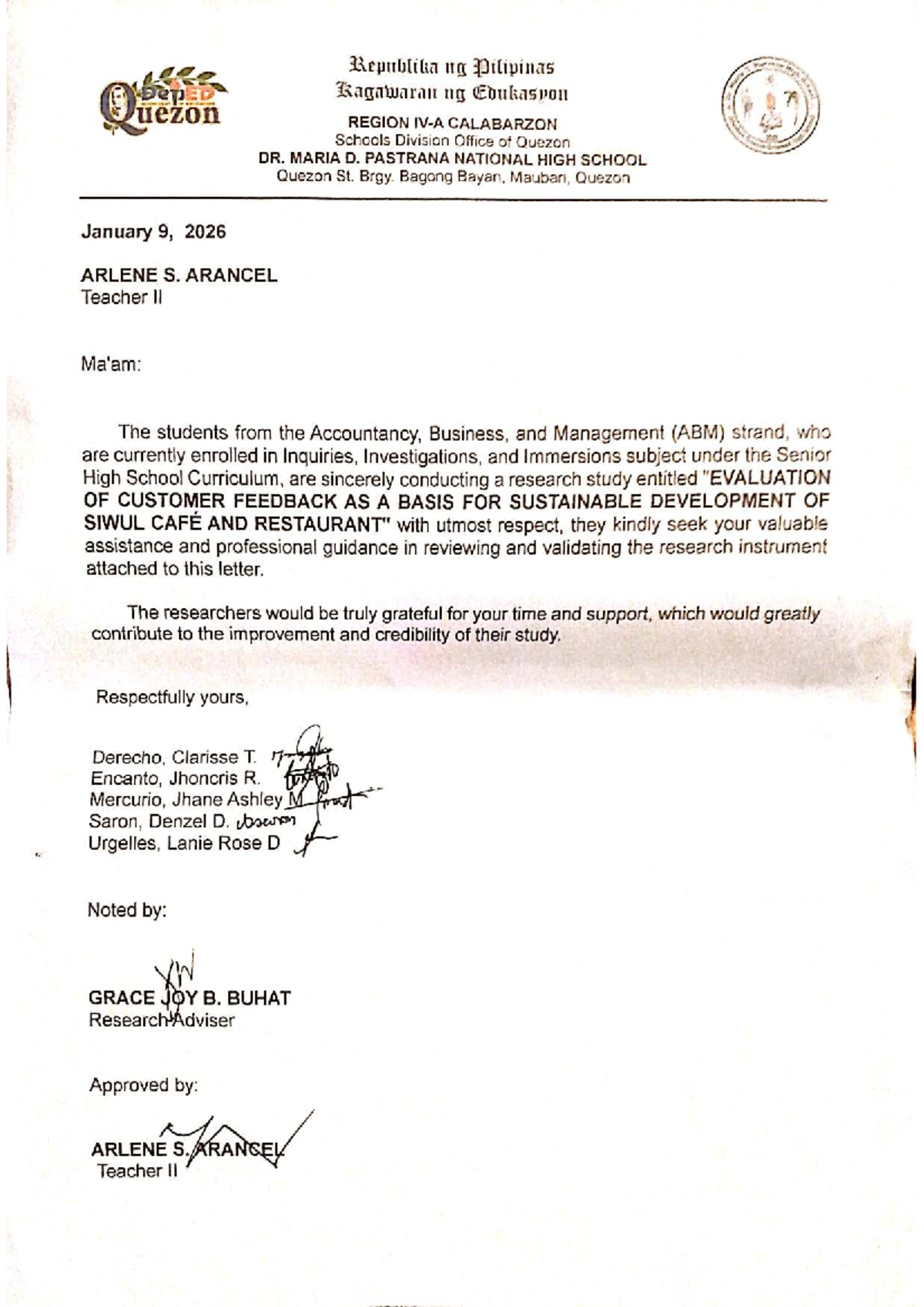 ABM Research Study: Customer Feedback for Siwul Cafe Development - Studocu