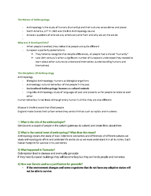 ANT160 Handout 10 ANT160 Demonstration Notes, notes for demonstration ...