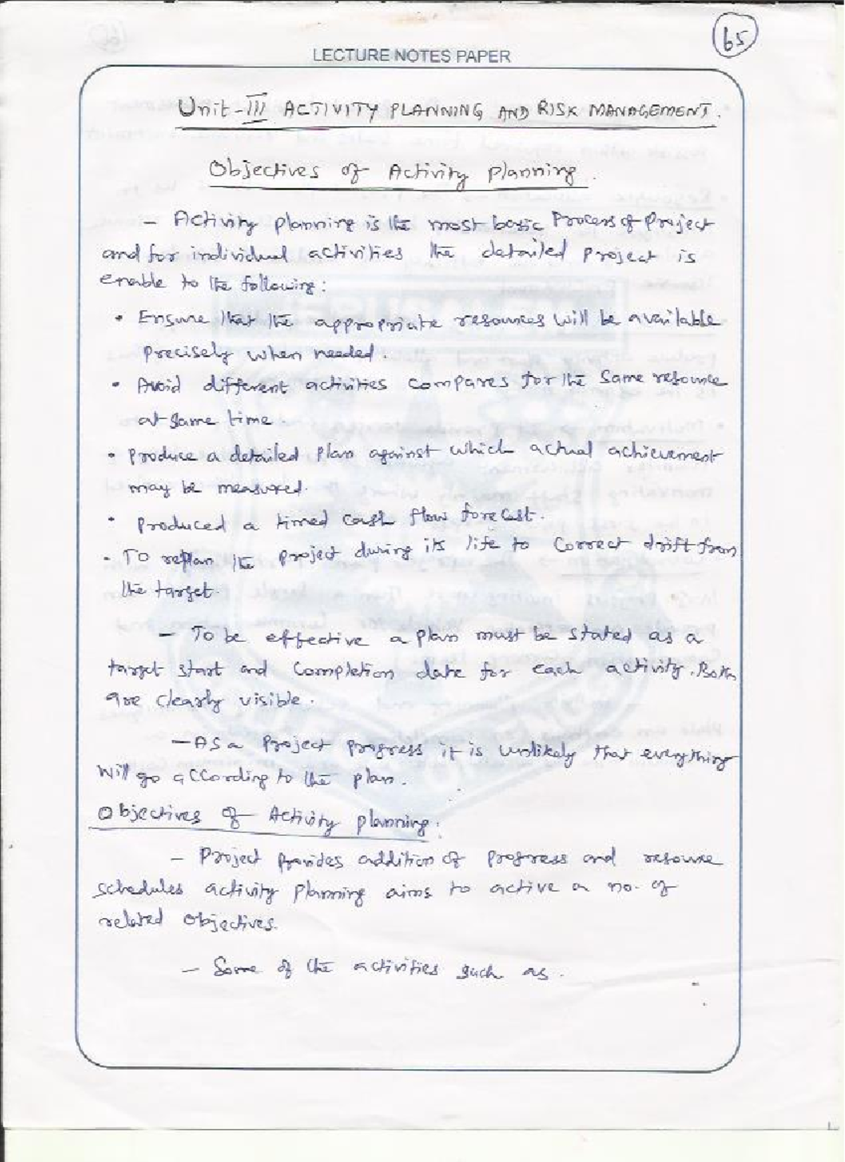 SPM Unit 3 Updated Lecture Notes and Key Concepts - Studocu