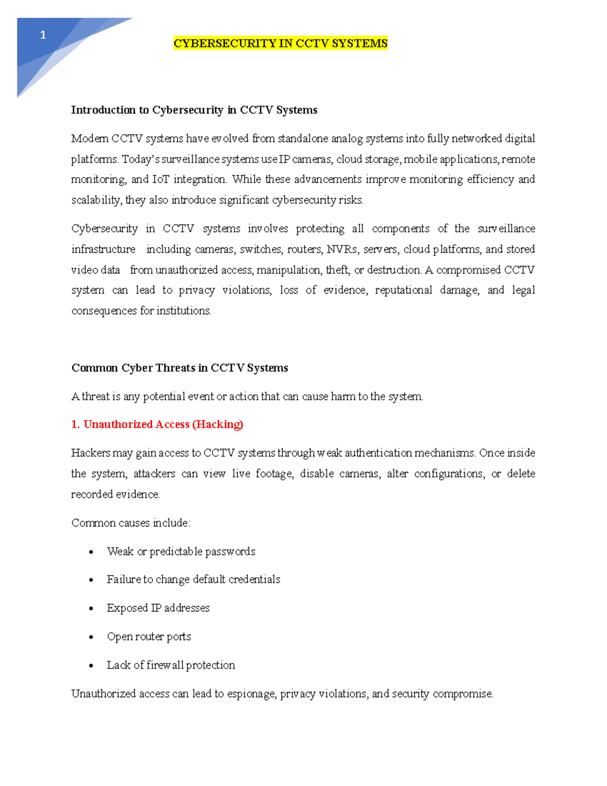 Cybersecurity in CCTV Systems: Risks, Encryption, and Best Practices ...