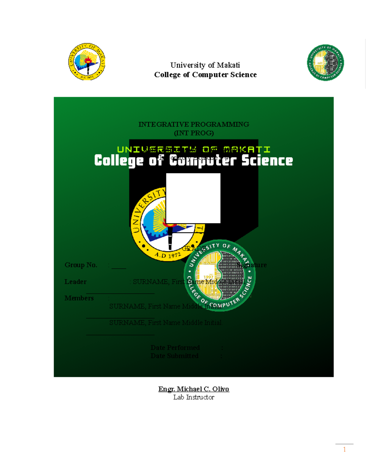 Laboratory Exercise 4: Basic Python Syntax & Variables (INT PROG) - Studocu