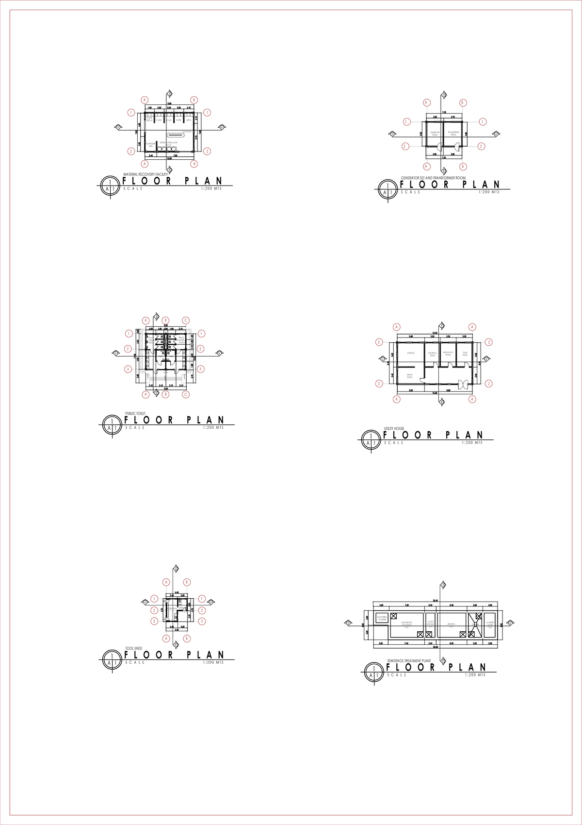 Waste Management Facility Floor Plan (B) - 1:200 Scale - Studocu