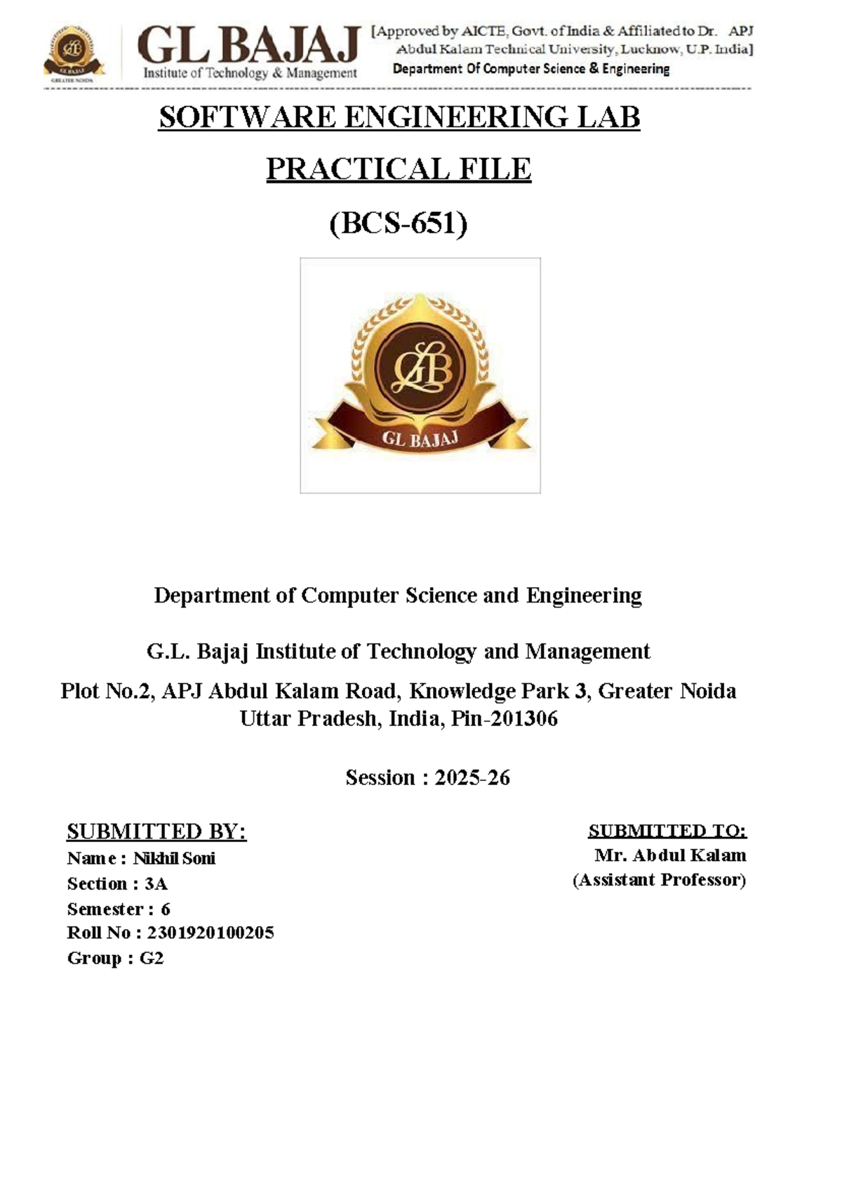 SOFTWARE ENGINEERING LAB SRS & DIAGRAMS - CS 6 SEMESTER - Studocu