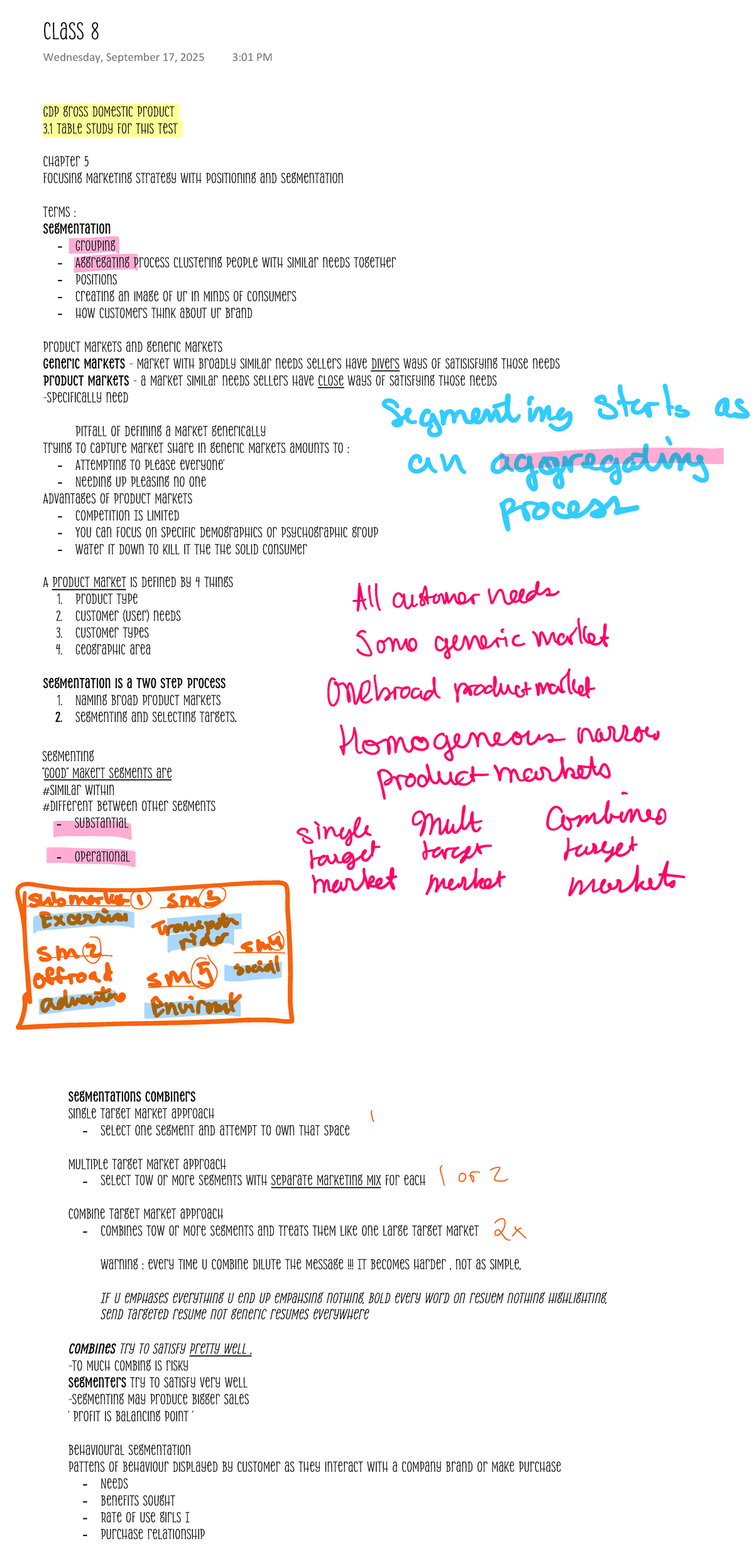Marketing Strategies: Positioning & Segmentation Analysis (Class 8 ...
