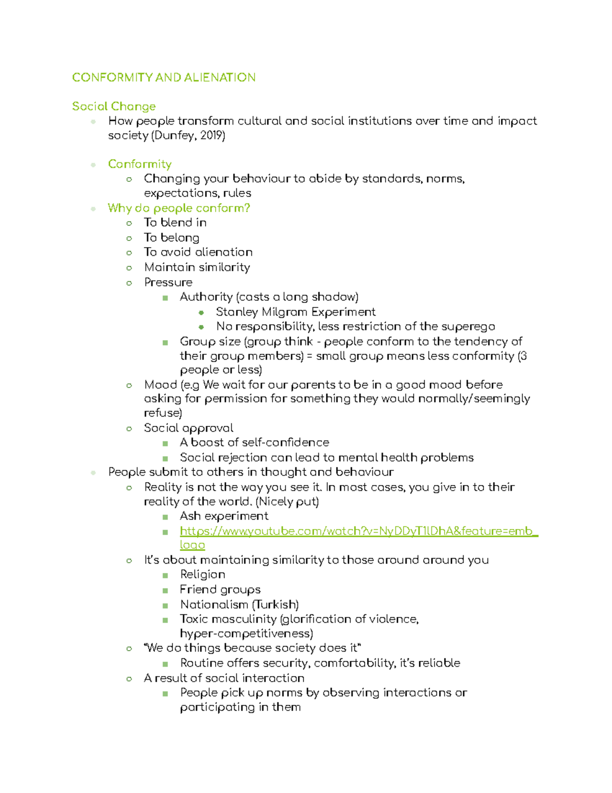 HSB4U Conformity, Social Change, and Alienation Insights - Studocu