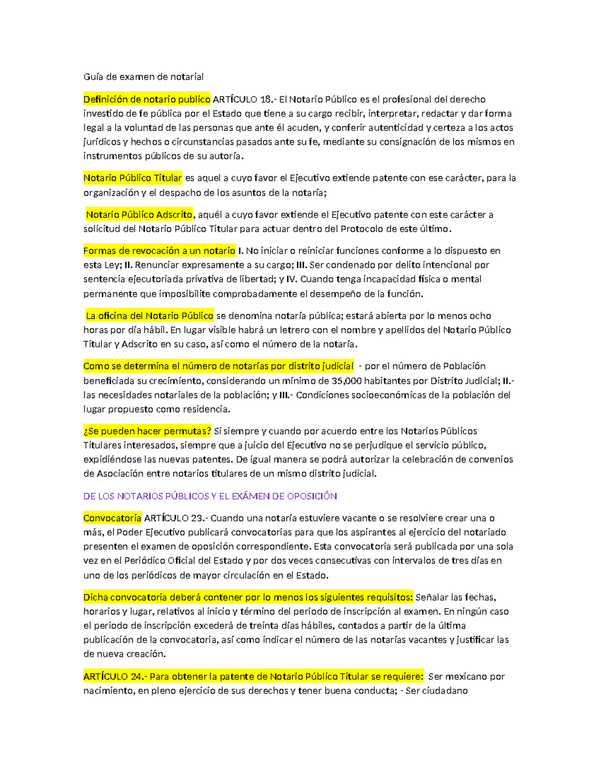 Guía de Examen Notarial: Definición y Requisitos del Notario Público ...