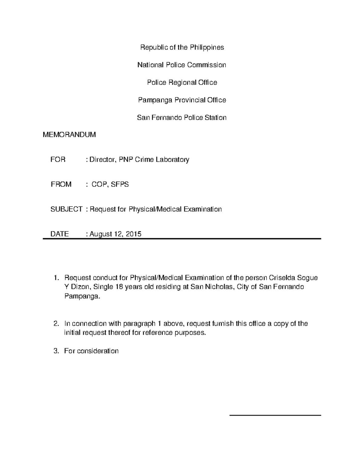 Case Study: Crime Documentation for Rape with Homicide Case - Studocu