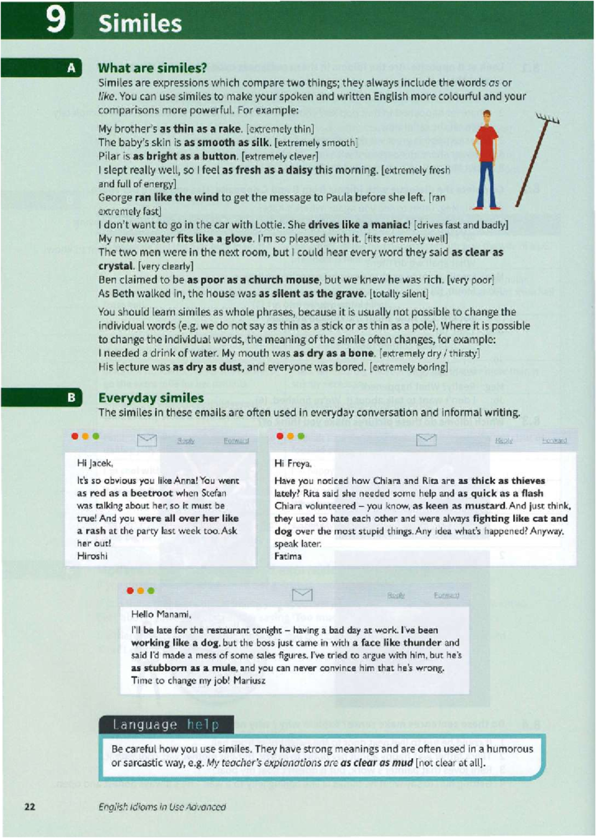 English Idioms in Use Advanced: Understanding Similes and Their Usage ...