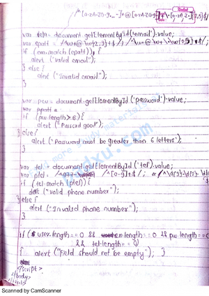 Unit 4 Intoduction To Javascript - JavaScript JavaScript (JS) is a ...