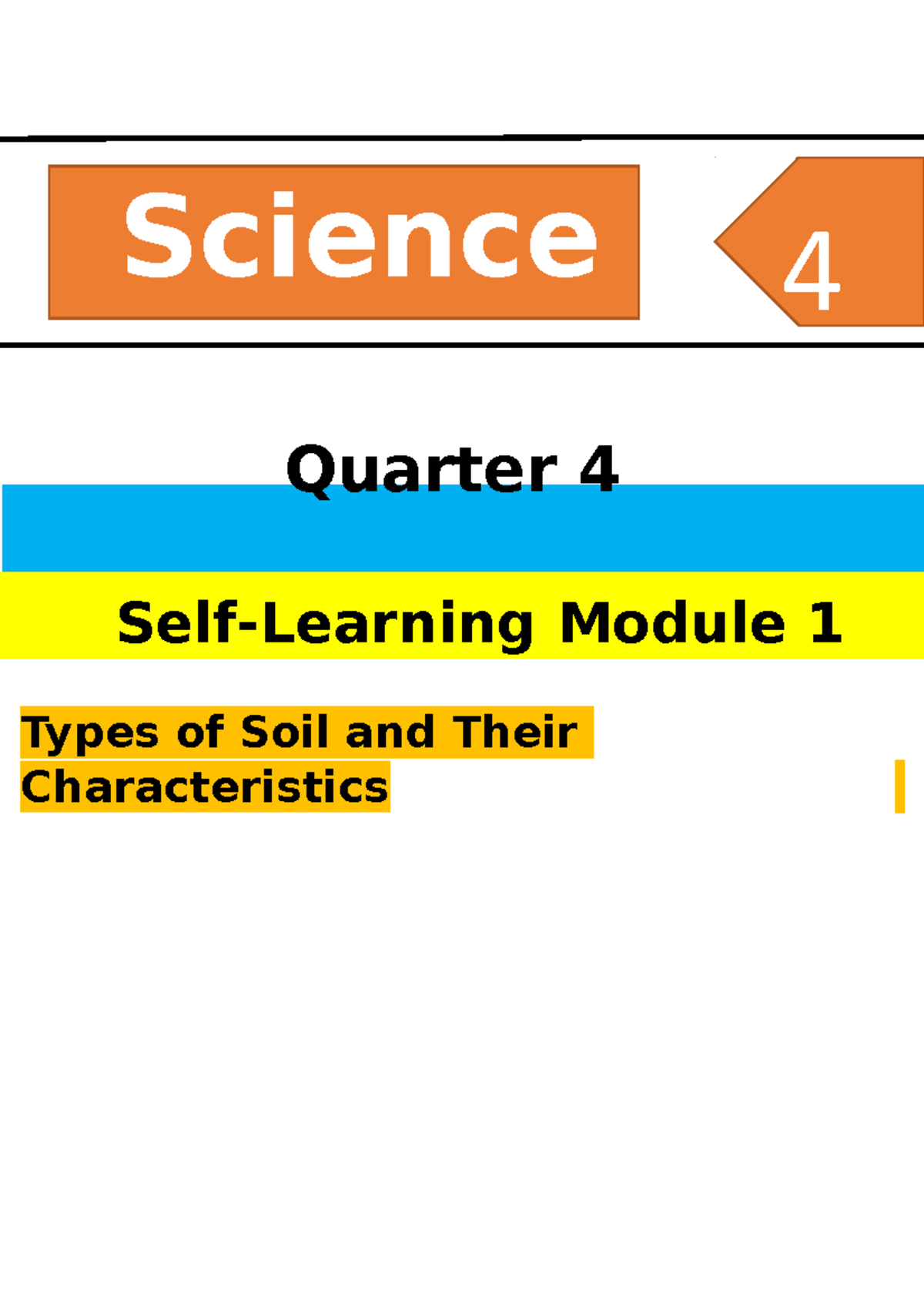 Science 4-Q4-SLM1 - Self-Learning Module 1 - 4 Quarter 4 Self-Learning ...