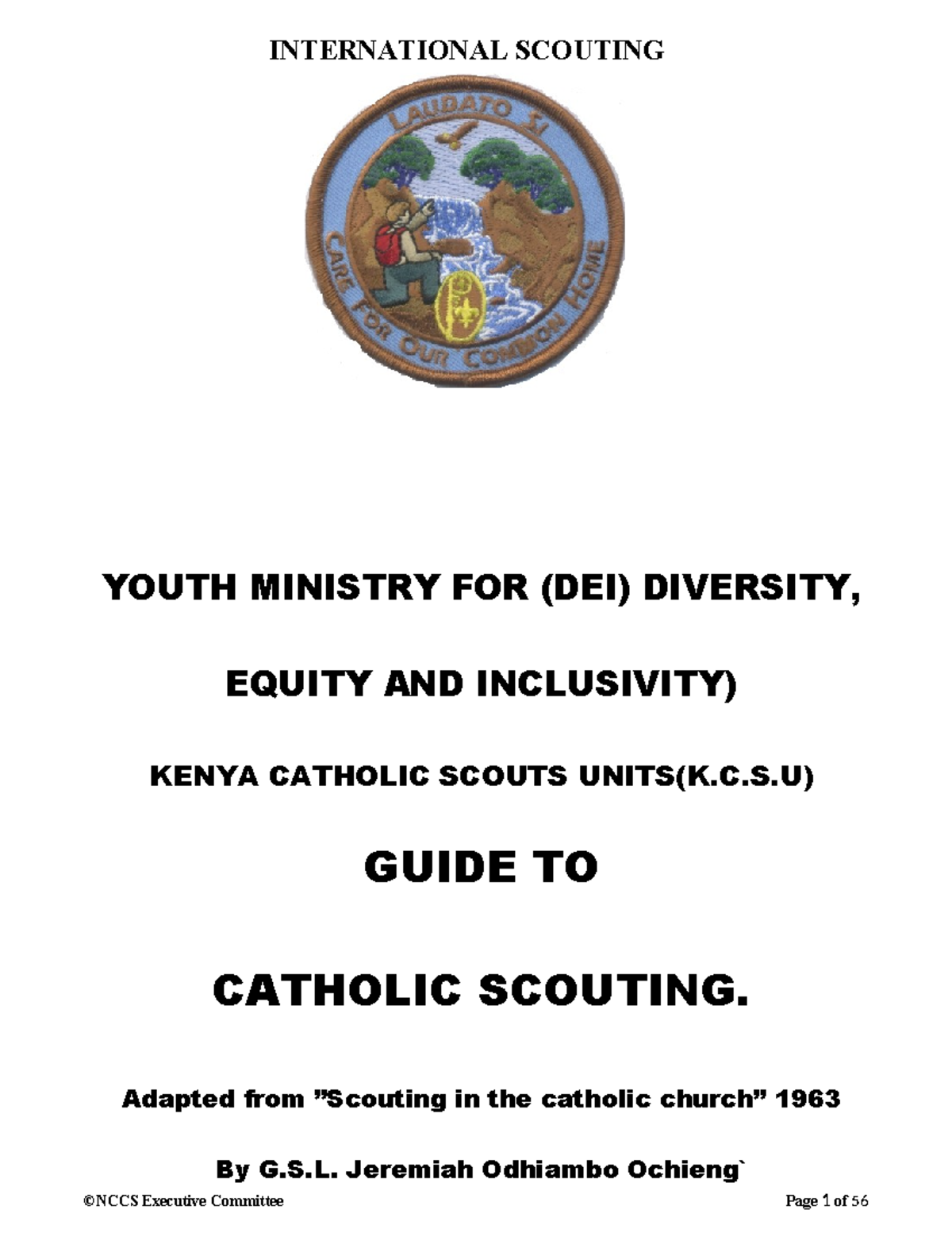 Guide to Catholic Scouting (K.C.S) - 2020 Edition - Studocu