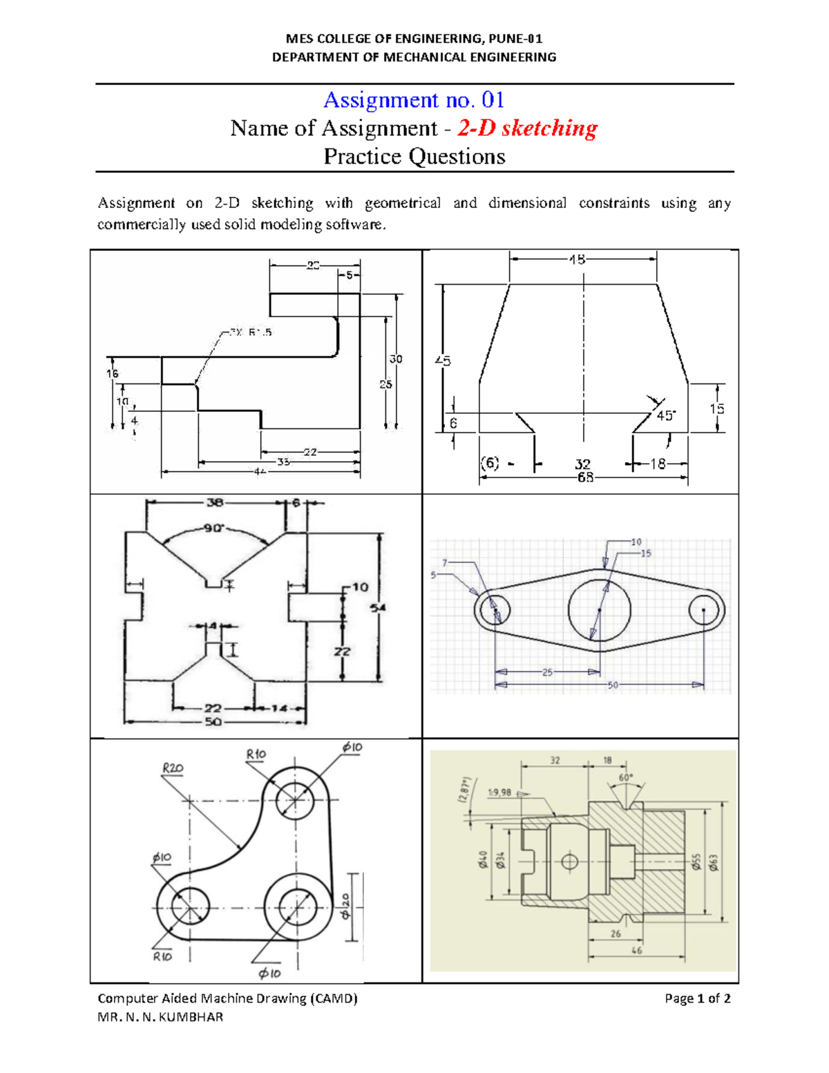 Assignment no 1 - Very Helpful - SPPU 2019 Syllabus S.E Computer ...